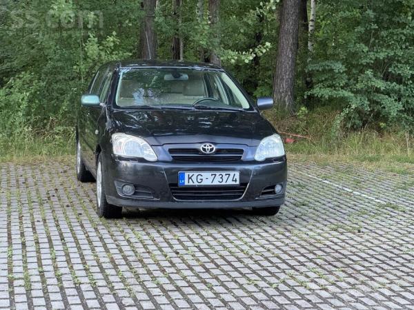 Черный Тойота Королла 2006 в Юрмала, объемом двигателя 1.60 л и пробегом 280 тыс. км за 1850 €, фото 4 на AUTOMOTO.COM.LV