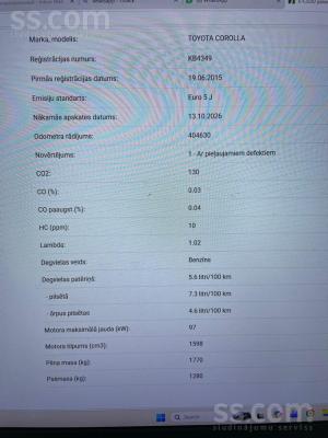 Melns Toyota Corolla 2015 Rīga, ar dzinēja tilpumu 1.60 L un nobraukumu 429 tūkst. km par 4690 €, foto 14 vietnē AUTOMOTO.COM.LV