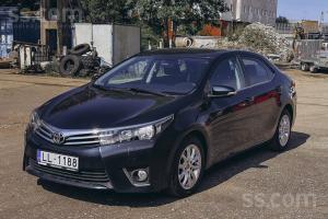 Black Toyota Corolla 2015 in Riga, with an engine capacity of 1.60 L and mileage of 150 thousand km for 8500 €, photo  on AUTOMOTO.COM.LV