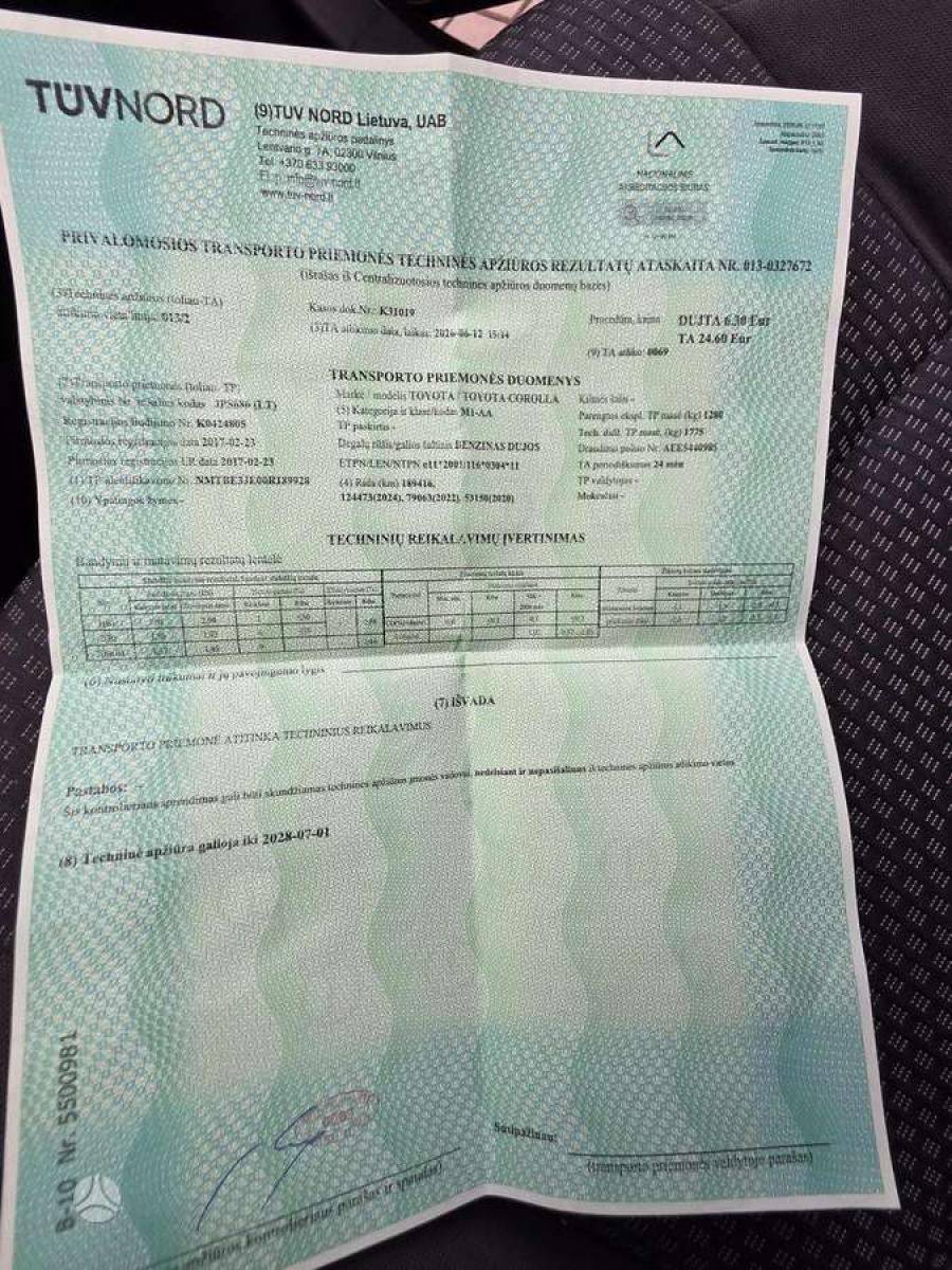 Melns Toyota Corolla 2017 Viļņa, ar dzinēja tilpumu 1.60 L un nobraukumu 189 tūkst. km par 10100 €, foto 10 vietnē AUTOMOTO.COM.LV