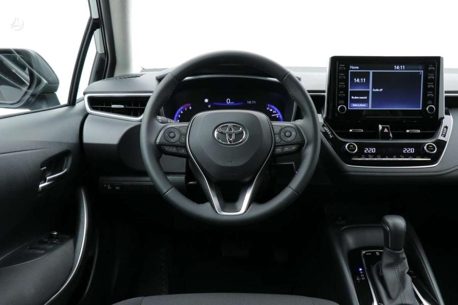 Black Toyota Corolla 2022 in Vilnius, with an engine capacity of 1.49 L and mileage of 23 thousand km for 19600 €, photo 9 on AUTOMOTO.COM.LV