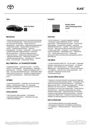 Black Toyota Corolla 2023 in Tallinn, with an engine capacity of 1.80 L and mileage of 47 thousand km for 25499 €, photo 15 on AUTOMOTO.COM.LV