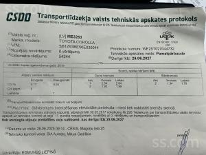 Black Toyota Corolla 2019 in Limbazi, with an engine capacity of 1.80 L and mileage of 95 thousand km for 16900 €, photo 23 on AUTOMOTO.COM.LV