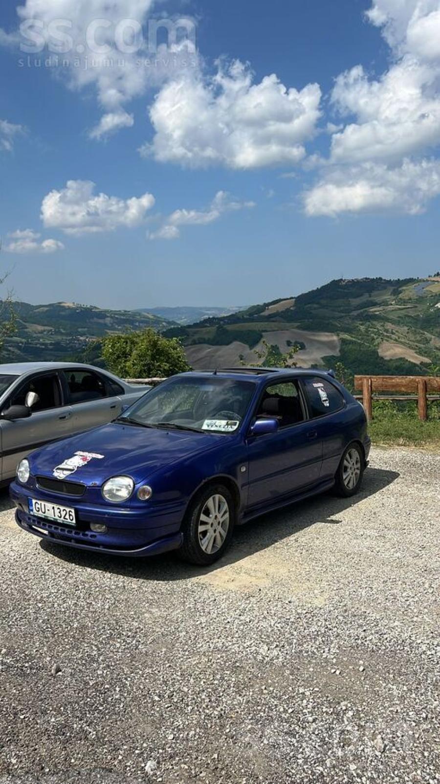 Blue Toyota Corolla 1998 in Riga, with an engine capacity of 1.30 L and mileage of 273 thousand km for 780 €, photo 1 on AUTOMOTO.COM.LV