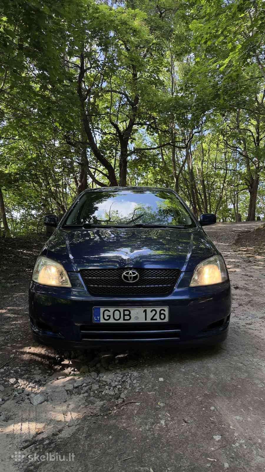Blue Toyota Corolla 2003 in Kaunas, with an engine capacity of 2.00 L and mileage of 339 thousand km for 950 €, photo 6 on AUTOMOTO.COM.LV