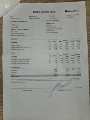 Синий Тойота Королла 2003 в Каунас, объемом двигателя 2.00 л и пробегом 348 тыс. км за 1000 €, фото 22 на AUTOMOTO.COM.LV