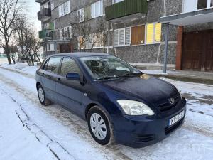 Blue Toyota Corolla 2005 in Daugavpils, with an engine capacity of 1.40 L and mileage of 240 thousand km for 1600 €, photo  on AUTOMOTO.COM.LV