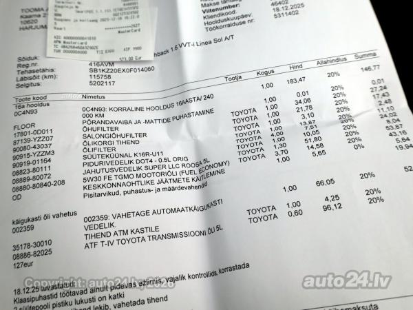 Zils Toyota Corolla 2005 Tallina, ar dzinēja tilpumu 1.60 L un nobraukumu 116 tūkst. km par 3699 €, foto 9 vietnē AUTOMOTO.COM.LV