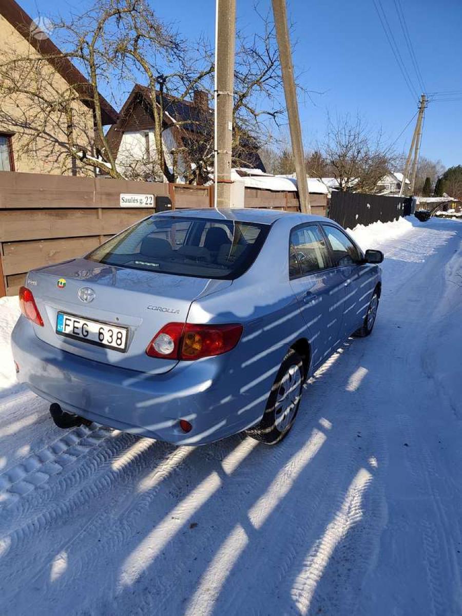 Blue Toyota Corolla 2010 in Klaipeda, with an engine capacity of 1.36 L and mileage of 191 thousand km for 3200 €, photo 8 on AUTOMOTO.COM.LV