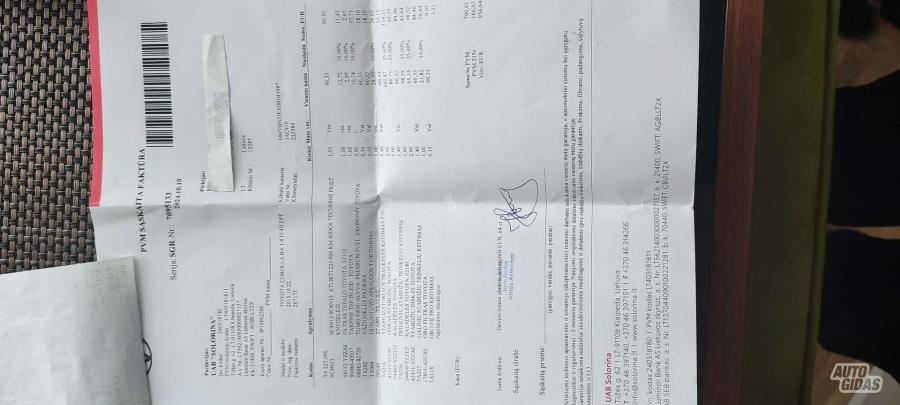 Коричневый Тойота Королла 2015 в Расейняй, объемом двигателя 1.40 л и пробегом 250 тыс. км за 6000 €, фото 22 на AUTOMOTO.COM.LV