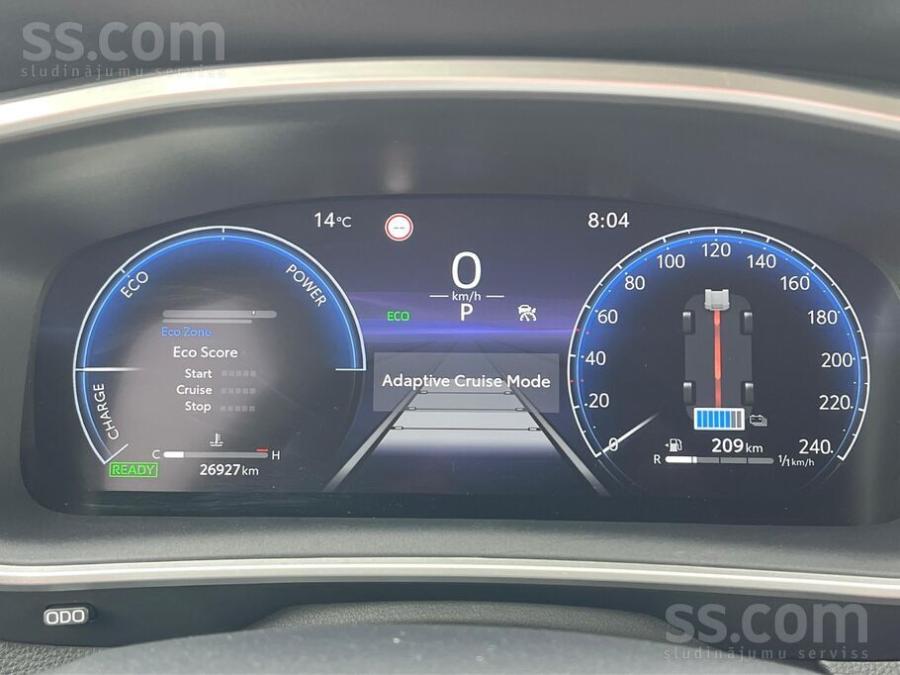 Blue Toyota Corolla Cross 2023 in Riga, with an engine capacity of 2.00 L and mileage of 27 thousand km for 32990 €, photo 14 on AUTOMOTO.COM.LV