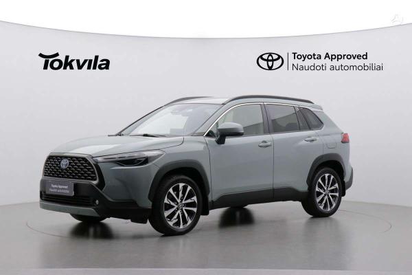 Зеленый Тойота Corolla Cross 2022 в Вильнюс, объемом двигателя 1.99 л и пробегом 91 тыс. км за 32900 €, фото 1 на AUTOMOTO.COM.LV