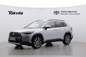 Серый Тойота Corolla Cross 2023 в Вильнюс, объемом двигателя 1.99 л и пробегом 63 тыс. км за 29990 €, фото  на AUTOMOTO.COM.LV