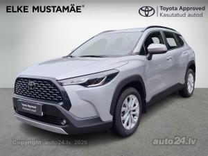 Pelēks Toyota Corolla Cross 2025 Tallina, ar dzinēja tilpumu 1.80 L un nobraukumu 17 tūkst. km par 29995 €, foto  vietnē AUTOMOTO.COM.LV