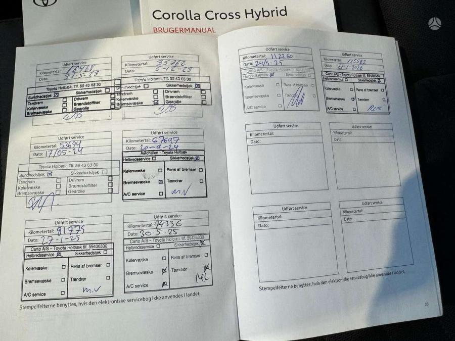 Red Toyota Corolla Cross 2023 in Siauliai, with an engine capacity of 2.00 L and mileage of 132 thousand km for 24900 €, photo 32 on AUTOMOTO.COM.LV