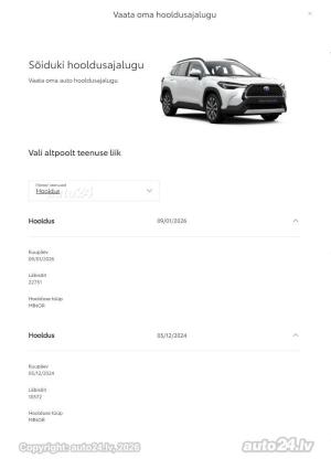 Balts Toyota Corolla Cross 2023 Tallina, ar dzinēja tilpumu 1.80 L un nobraukumu 29 tūkst. km par 27800 €, foto 10 vietnē AUTOMOTO.COM.LV