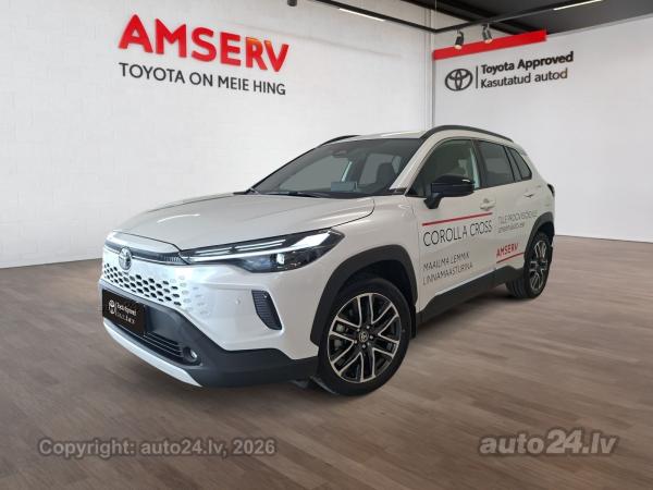 Balts Toyota Corolla Cross 2026 Viljandi, ar dzinēja tilpumu 1.80 L un nobraukumu 6 tūkst. km par 35990 €, foto 1 vietnē AUTOMOTO.COM.LV