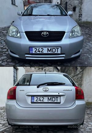 Grey Toyota Corolla 2003 in Tallinn, with an engine capacity of 1.40 L and mileage of 200 thousand km for 1999 €, photo 7 on AUTOMOTO.COM.LV
