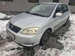 Pelēks Toyota Corolla 2004 Marijampole, ar dzinēja tilpumu 1.60 L un nobraukumu 240 tūkst. km par 2699 €, foto  vietnē AUTOMOTO.COM.LV