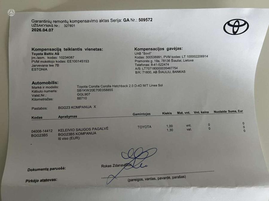 Pelēks Toyota Corolla 2004 Šauļi, ar dzinēja tilpumu 2.00 L un nobraukumu 91 tūkst. km par 2500 €, foto 18 vietnē AUTOMOTO.COM.LV
