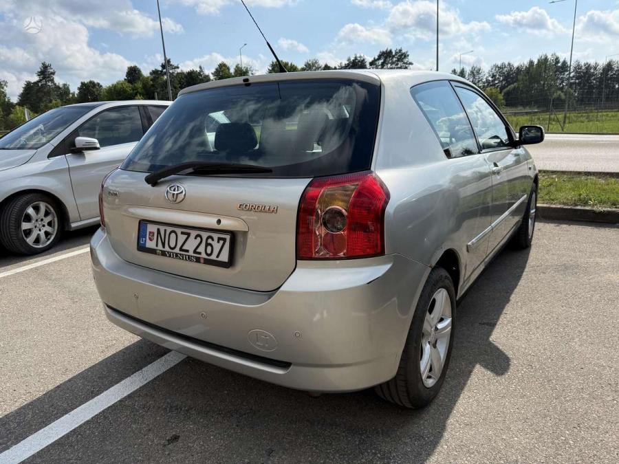 Grey Toyota Corolla 2007 in Vilnius, with an engine capacity of 1.60 L and mileage of 145 thousand km for 1900 €, photo 6 on AUTOMOTO.COM.LV