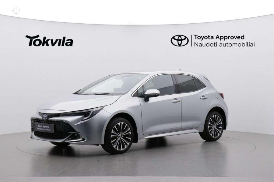 Pelēks Toyota Corolla 2023 Viļņa, ar dzinēja tilpumu 1.80 L un nobraukumu 50 tūkst. km par 22900 €, foto 1 vietnē AUTOMOTO.COM.LV