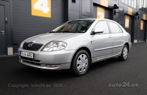Pelēks Toyota Corolla 2003 Tallina, ar dzinēja tilpumu 1.60 L un nobraukumu 195 tūkst. km par 1499 €, foto 1 vietnē AUTOMOTO.COM.LV
