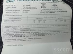 Grey Toyota Corolla 2012 in Jurmala, with an engine capacity of 1.40 L and mileage of 189 thousand km for 5500 €, photo 15 on AUTOMOTO.COM.LV