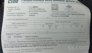 Pelēks Toyota Corolla 2012 Jūrmala, ar dzinēja tilpumu 1.40 L un nobraukumu 190 tūkst. km par 4700 €, foto 7 vietnē AUTOMOTO.COM.LV