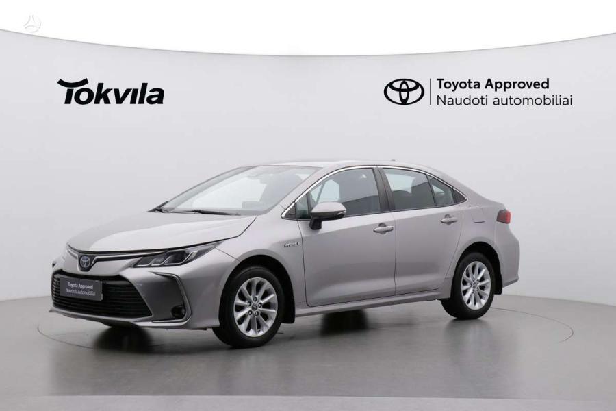 Pelēks Toyota Corolla 2019 Viļņa, ar dzinēja tilpumu 1.80 L un nobraukumu 125 tūkst. km par 17700 €, foto 1 vietnē AUTOMOTO.COM.LV