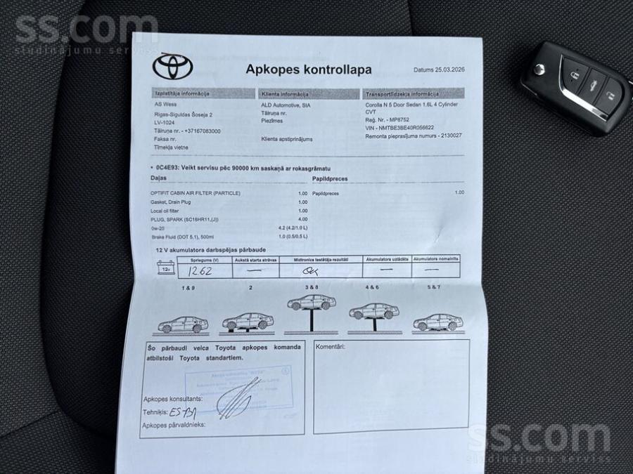 Pelēks Toyota Corolla 2020 Rīga, ar dzinēja tilpumu 1.60 L un nobraukumu 43 tūkst. km par 16150 €, foto 24 vietnē AUTOMOTO.COM.LV