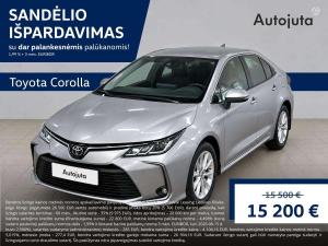 Pelēks Toyota Corolla 2020 Kauņa, ar dzinēja tilpumu 1.60 L un nobraukumu 82 tūkst. km par 15200 €, foto  vietnē AUTOMOTO.COM.LV