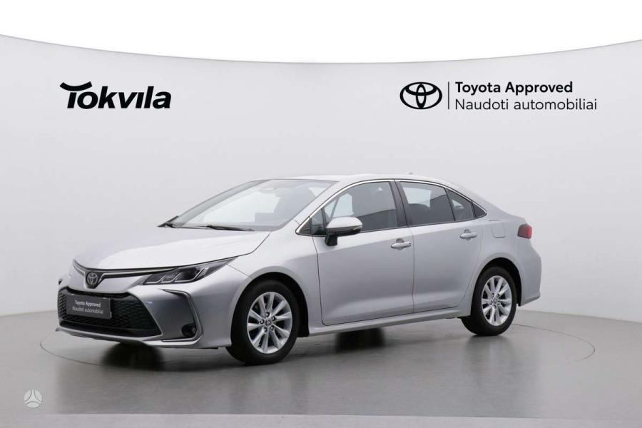 Pelēks Toyota Corolla 2023 Viļņa, ar dzinēja tilpumu 1.49 L un nobraukumu 48 tūkst. km par 19900 €, foto 1 vietnē AUTOMOTO.COM.LV