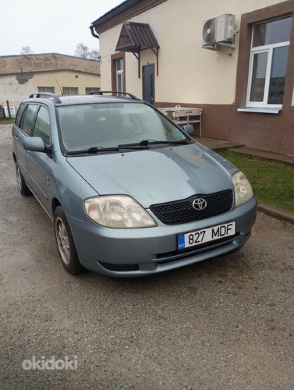 Pelēks Toyota Corolla 2002 Kunda, ar dzinēja tilpumu 1.60 L un nobraukumu 0 tūkst. km par 100 €, foto 1 vietnē AUTOMOTO.COM.LV