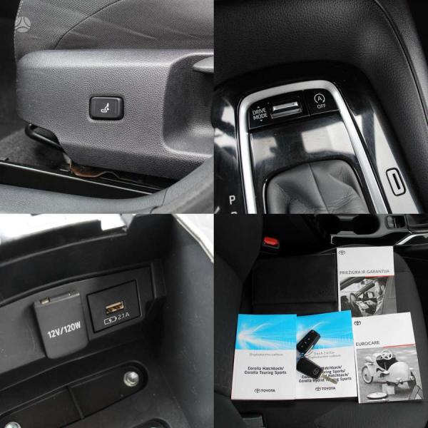 Grey Toyota Corolla 2021 in Vilnius, with an engine capacity of 1.20 L and mileage of 144 thousand km for 13950 €, photo 9 on AUTOMOTO.COM.LV