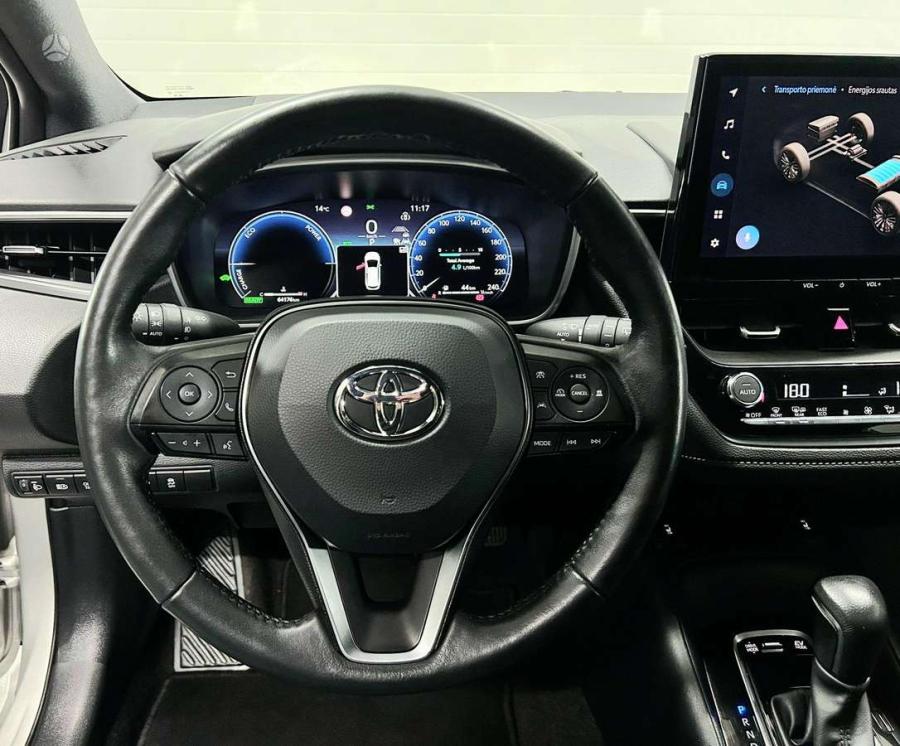 Grey Toyota Corolla 2024 in Utena, with an engine capacity of 1.80 L and mileage of 64 thousand km for 20350 €, photo 17 on AUTOMOTO.COM.LV