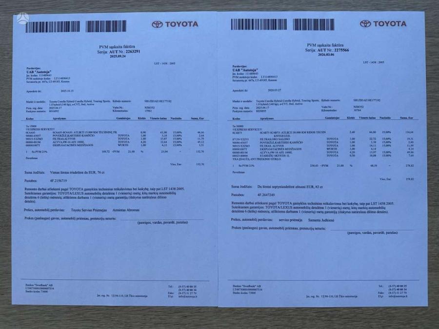 Pelēks Toyota Corolla 2025 Viļņa, ar dzinēja tilpumu 1.80 L un nobraukumu 38 tūkst. km par 23950 €, foto 28 vietnē AUTOMOTO.COM.LV