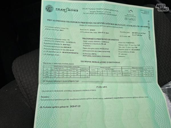 Тойота Королла 2005 в Кретинга, объемом двигателя 2.00 л и пробегом 259 тыс. км за 1950 €, фото 7 на AUTOMOTO.COM.LV