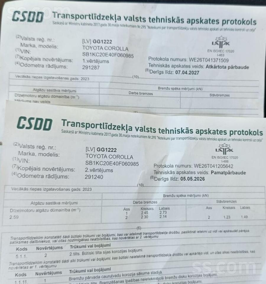 Toyota Corolla 2006 Rīga, ar dzinēja tilpumu 1.40 L un nobraukumu 292 tūkst. km par 1800 €, foto 6 vietnē AUTOMOTO.COM.LV