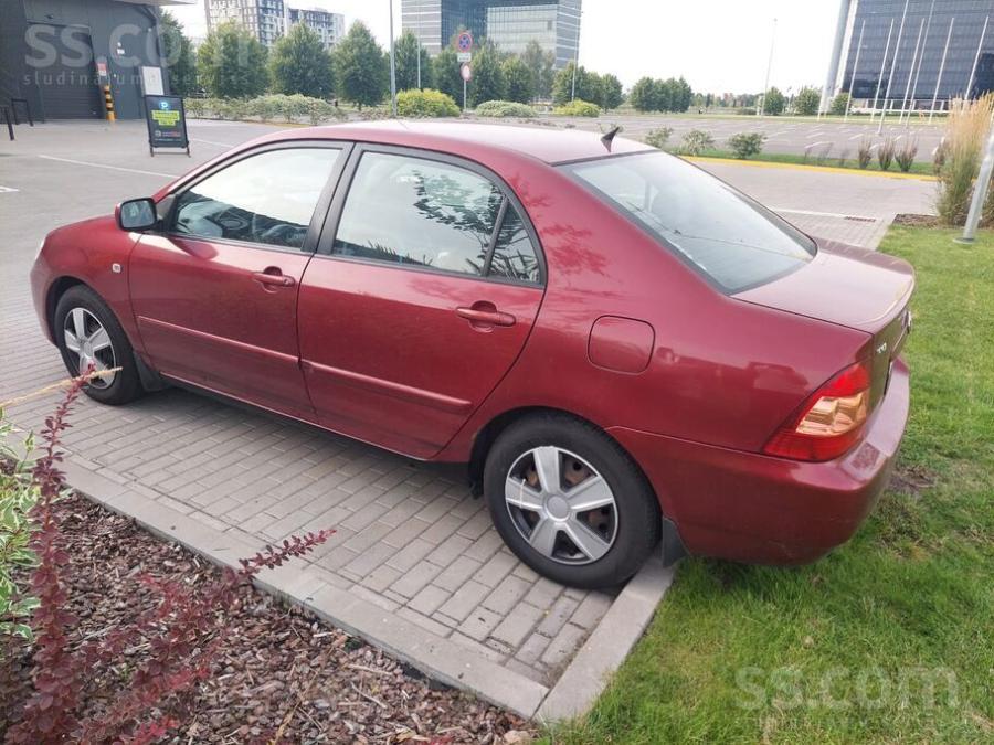 Красный Тойота Королла 2006 в Рига, объемом двигателя 1.60 л и пробегом 189 тыс. км за 1800 €, фото 3 на AUTOMOTO.COM.LV