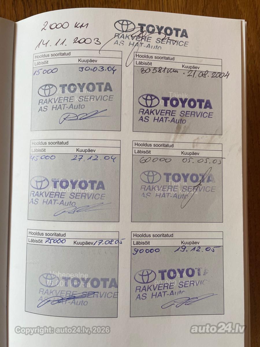 Toyota Corolla 2003 Tallina, ar dzinēja tilpumu 1.60 L un nobraukumu 344 tūkst. km par 1250 €, foto 13 vietnē AUTOMOTO.COM.LV