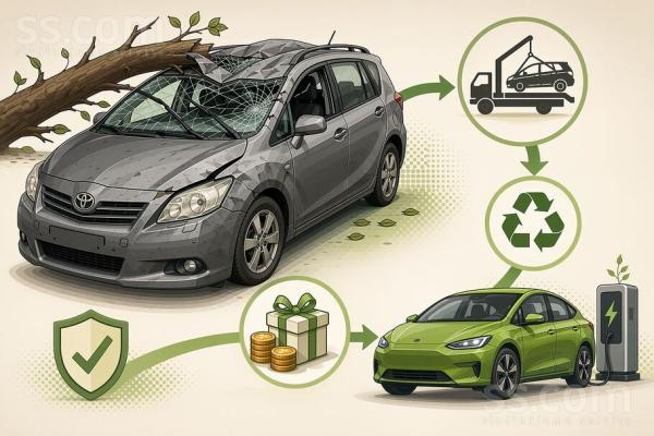 Grey Toyota Corolla Verso 2008 in Riga, with an engine capacity of 2.20 L and mileage of 327 thousand km for 800 €, photo 7 on AUTOMOTO.COM.LV
