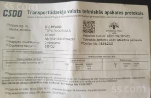 Grey Toyota Corolla Verso 2009 in Riga, with an engine capacity of 2.20 L and mileage of 239 thousand km for 3100 €, photo 17 on AUTOMOTO.COM.LV