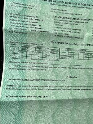 Серый Тойота Королла Версо 2007 в Вильнюс, объемом двигателя 2.20 л и пробегом 182 тыс. км за 2350 €, фото 16 на AUTOMOTO.COM.LV