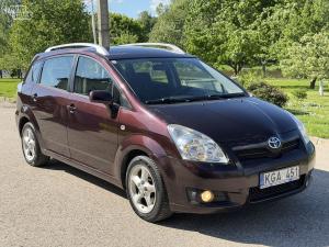 Violet Toyota Corolla Verso 2007 in Alytus, with an engine capacity of 2.20 L and mileage of 330 thousand km for 2350 €, photo 11 on AUTOMOTO.COM.LV