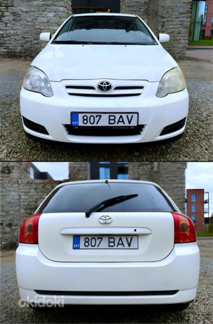 Balts Toyota Corolla 2005 Tallina, ar dzinēja tilpumu 1.40 L un nobraukumu 345 tūkst. km par 699 €, foto 7 vietnē AUTOMOTO.COM.LV