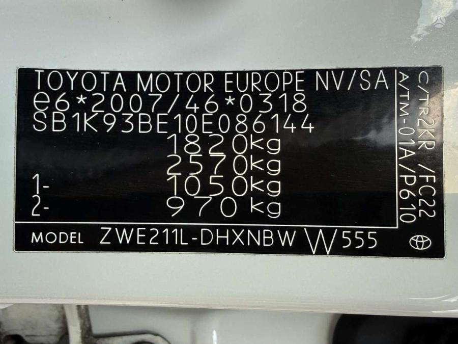 Balts Toyota Corolla 2020 Kauņa, ar dzinēja tilpumu 1.80 L un nobraukumu 117 tūkst. km par 17890 €, foto 42 vietnē AUTOMOTO.COM.LV