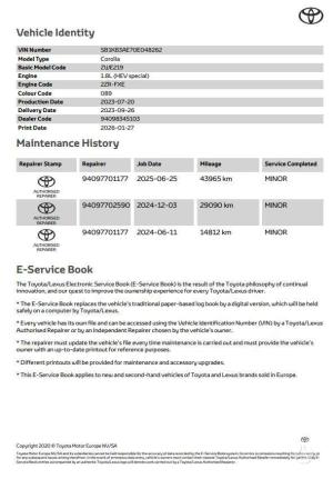 White Toyota Corolla 2023 in Siauliai, with an engine capacity of 1.80 L and mileage of 53 thousand km for 21500 €, photo 32 on AUTOMOTO.COM.LV