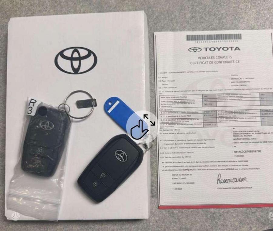 Balts Toyota Corolla 2024 Šauļi, ar dzinēja tilpumu 1.99 L un nobraukumu 6 tūkst. km par 23200 €, foto 17 vietnē AUTOMOTO.COM.LV