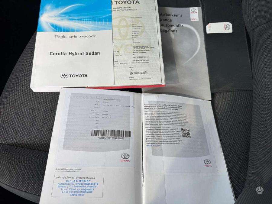 White Toyota Corolla 2019 in Siauliai, with an engine capacity of 1.80 L and mileage of 296 thousand km for 9900 €, photo 25 on AUTOMOTO.COM.LV